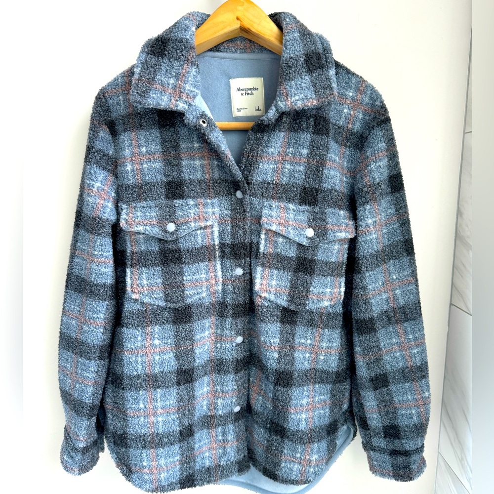 Abercrombie Sherpa Shacket - Gem